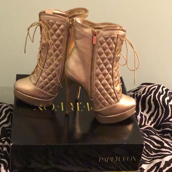 Paper Fox | Shoes | Paper Fox Platform Booties | Poshmark